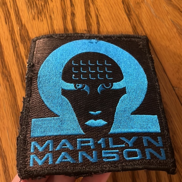 Marilyn Manson | Office | Vtg Patch Rare Marilyn Manson Omega Logo ...